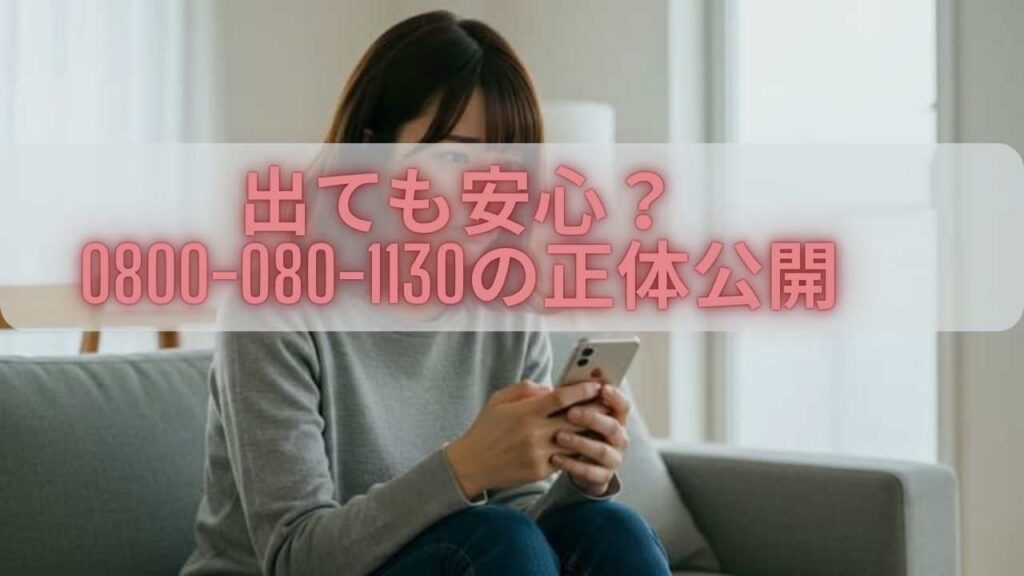 出ても安心？0800-080-1130の正体公開 | 心穏やかに、笑顔で過ごす ～セカンドステージの歩き方～
